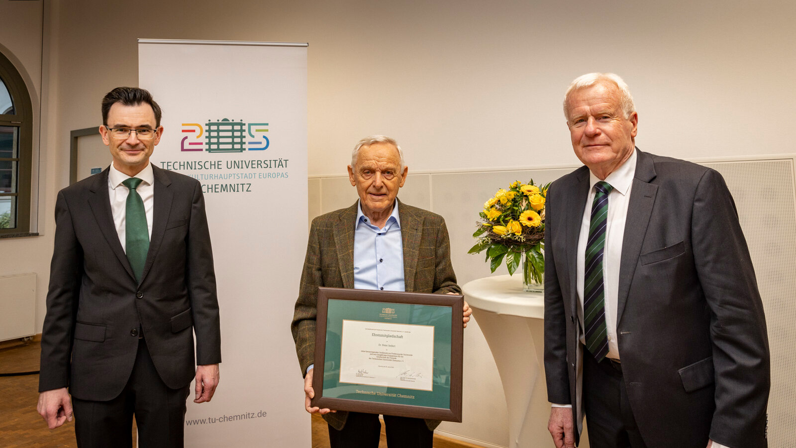 Ehrenmitgliedschaft der Freundesgesellschaft der TU Chemnitz für Dr ...